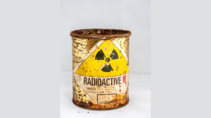 What does radioactive waste look like